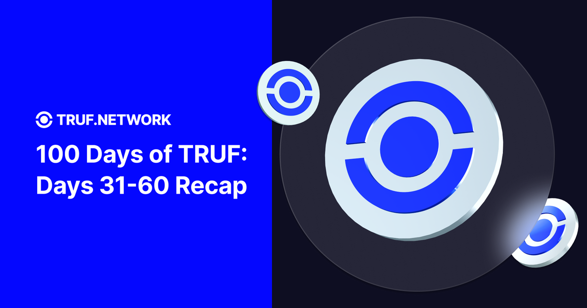 100 Days of TRUF: Days 31-60 Recap