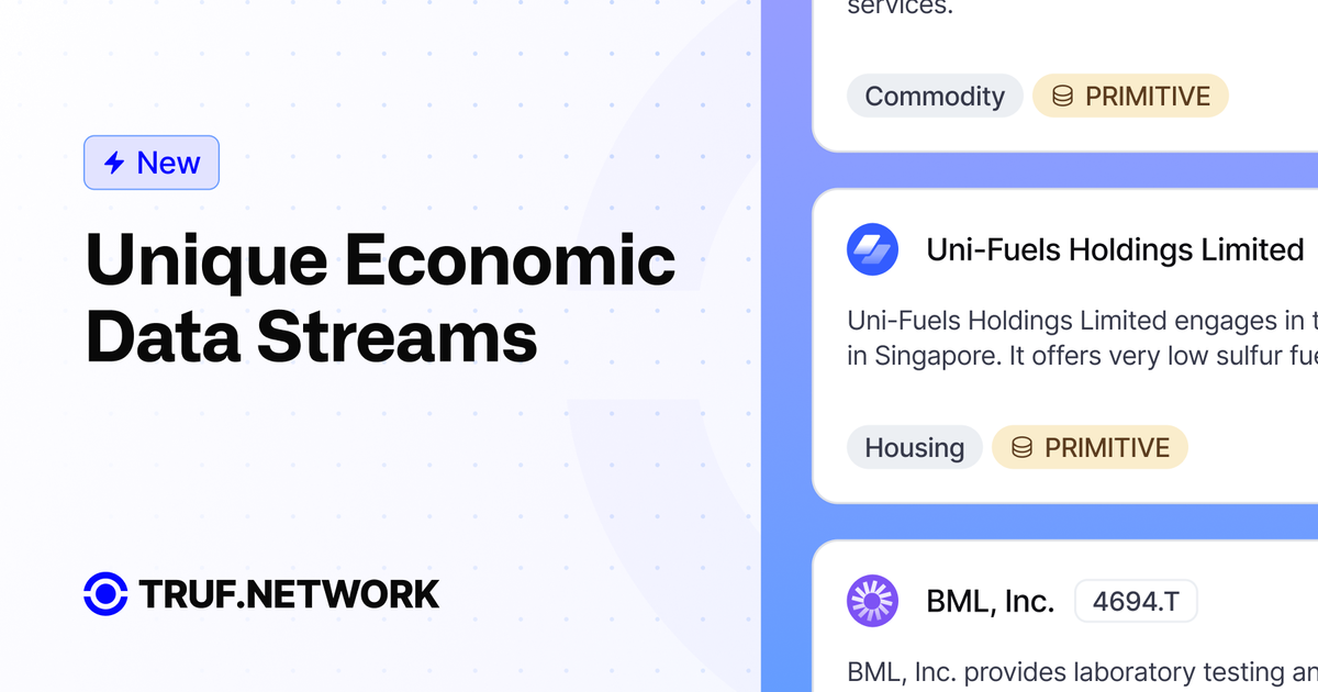 TRUF.NETWORK Expands with Over 60,000 New Data Streams